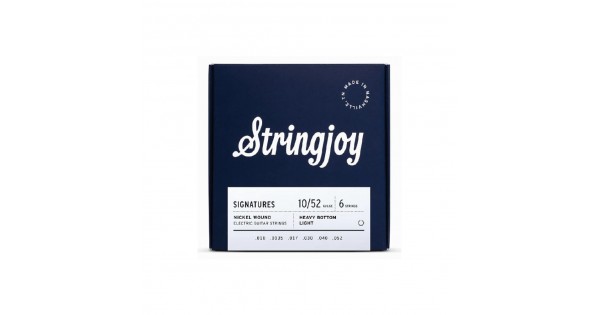 Stringjoy SIGNATURE Nickel Wound 10-52 鎳纏繞 6弦電吉他弦 STRSJ-HVY10